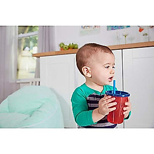 The First Years Take & Toss Straw Cup, Boy, 10 oz, Multicolor, 4 Count