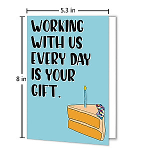Work Bestie Card Work Friend Birthday Card Coworker Birthday Card Colleague Birthday Card Boss Birthday Card Coworker Gift Leaving