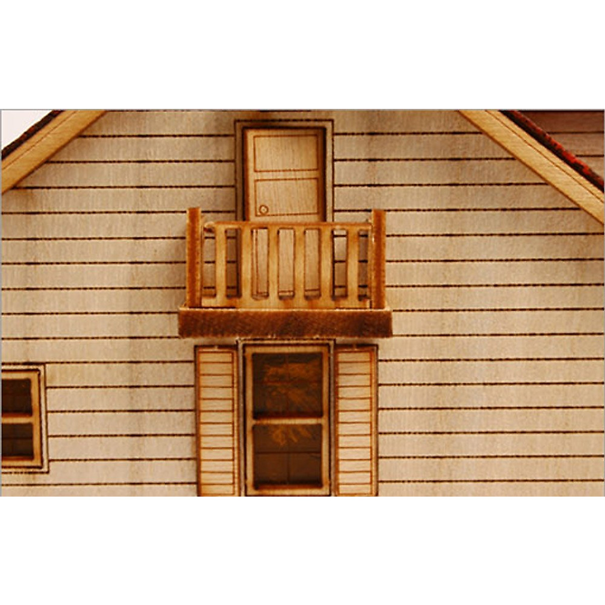 DESKTOP Wooden Model Kit Western House 2 by Young Modeler