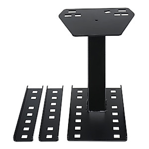 Yaegoo Spare Tire Carrier, Spare Tire Mount for 4 & 5 & 6 & 8 Lugs Trailer Wheels on 4" 4.5'' 4.75'' 5" 5.5" 6" 6.5" Bolt Patterns