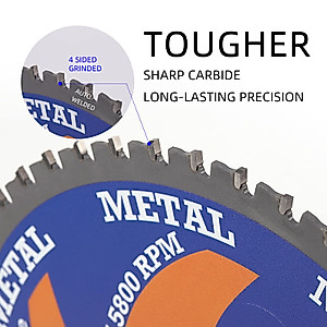 LSHUZIYU 4-1/2" (115mm)-30T, Metal Working Circular Saw Blade, Arbor 3/8"(9.5mm), Use on All Brand 9.5mm Arbor Cordless Saw, Metal, Steel Iron Bar, Sheet, Angle Cutting