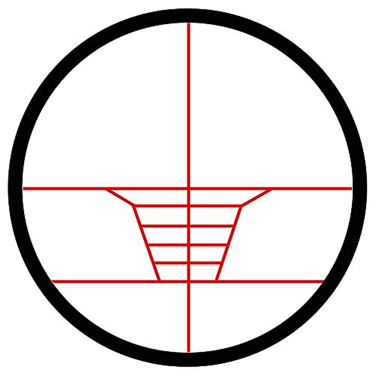 Hammers Compact Red/Blue Illuminated Multi-line Reticle Crossbow Scope 4X32 w/Weaver Rings