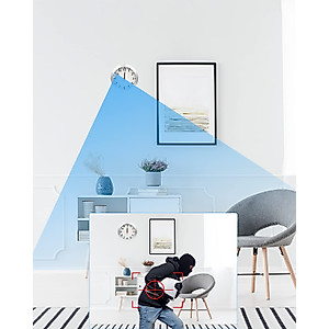 Hidden Camera Wall Clock, HD 1080P Security Spy Camera Clock with Motion Detection, Indoor Security Nanny Cam for Home Office, No Wi-Fi No Audio