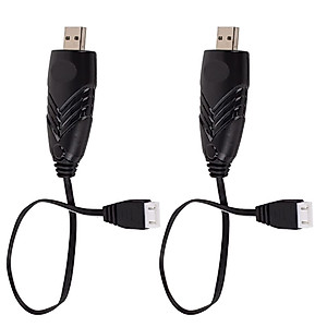 2 Pack 11.1V 1.5A USB Charger Cable Suitable for RC Car Boat Airplane Drone Airsoft 11.1V 3S 3 Cell Lipo Battery / 11.1V USB New
