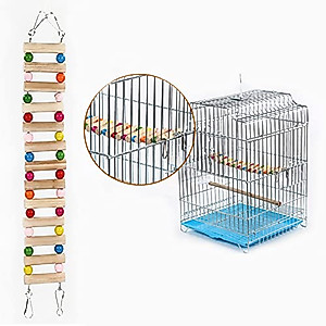 Hamiledyi Hamster Climbing Bridge, Small Animal Ladder Hammock Swing Set Toys for Bird Guinea Pig Chinchilla