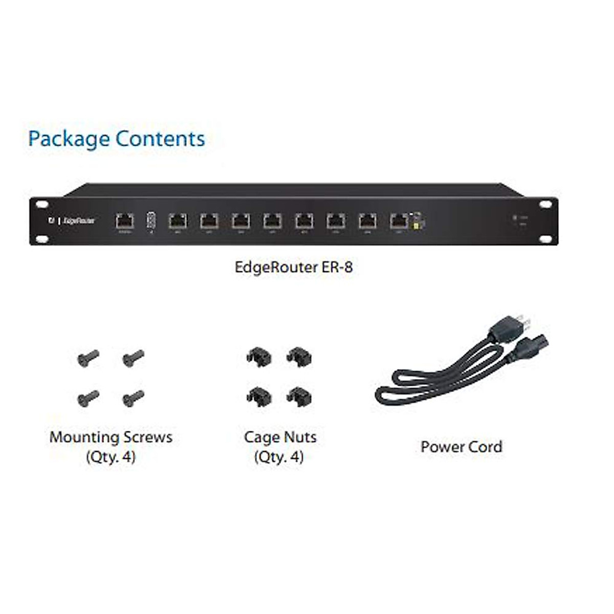 EdgeRouter 8 ER-8 8-Port Router Gigabit Advanced Network 2 Million pps