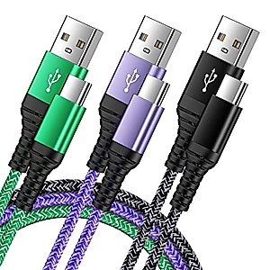 USB C Android Samsung Charger Cable,Type C Fast Charging Cord Long Phone Fast Charger Cables (3Pack,3/6/10FT) for Galaxy A14 5G S23 Ultra S23+ S23 A03S A53 A04S A13 A33 S22 S21,Google Pixel 7 6 Pro 6a
