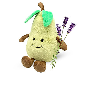 warmies PEAR Cozy Plush Heatable Lavender Scented Stuffed Figure