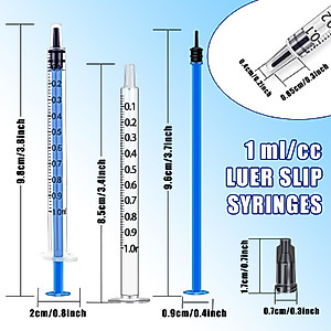 100Pack 1ml Syringes With Caps