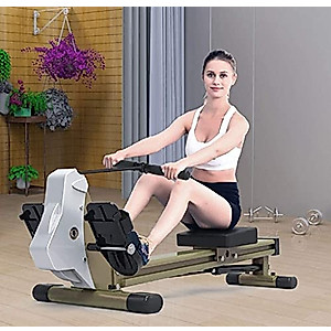 Rowing Machines Rowing Machine Indoor Exercise Equipment with 12 Level Adjustable Resistance HD Data Display Cardio Fitness Equipm