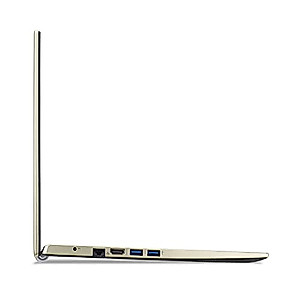Acer Aspire Thin and Light Laptop, 15.6" FHD Display, Intel Celeron Dual-Core N4500 Processor, 8GB RAM, 256GB SSD, Webcam, WiFi, HDMI, Bluetooth, Windows 11, Safari Gold + One Year Office365
