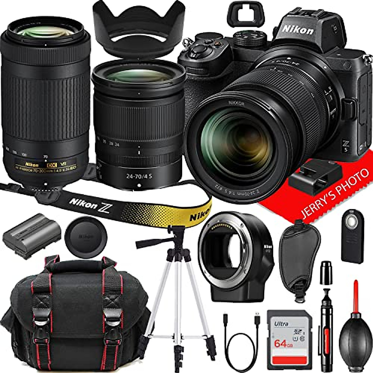 Nikon Intl. Nikon Z5 Mirrorless Digital Camera with Nikon NIKKOR Z 2470mm f/4 S and AFP DX compact