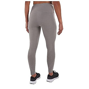 Members Mark Ladies Everyday Perforated Legging (as1, Alpha, m, Regular, Regular, Medium Grey Heather, Regular)