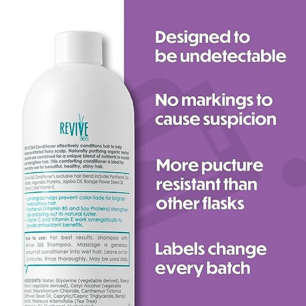 ShampBooze Cruise Flasks (two 16.9 oz flasks) by Smuggle Mug