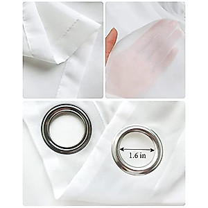 Sheer Curtains 1 Panel,Palm Tree Beach Sea Cloud Blue Sky Island Reef Stone Chiffon Window Treatment Grommet Semi Transparent Drapery for Kitchen Bedroom Decorations,52x96 Inch