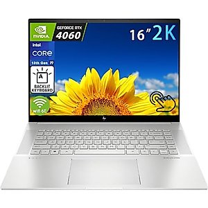 HP 2023 Newest Envy Laptop, 16" WQXGA Touchscreen, Intel Core i9-13900H(14-Core, Up to 5.4GHz), GeForce RTX 4060, 32GB DDR5 RAM, 2TB SSD, Wi-Fi 6E, Backlit Keyboard, Quad Speakers, Windows 11 Home