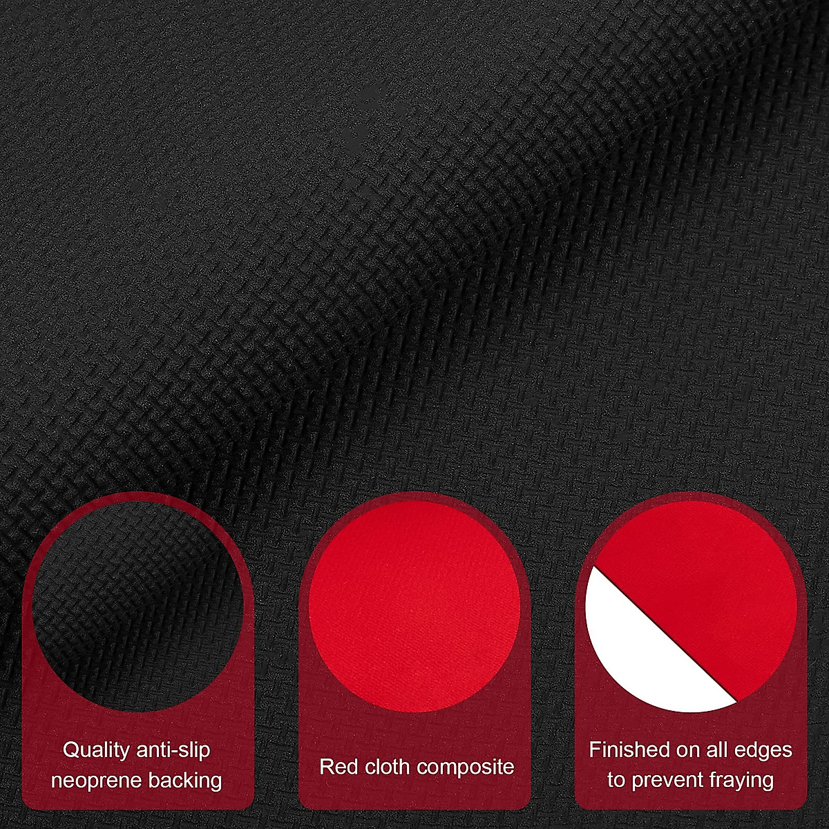 Boao Neoprene Carpet Runner Reusable Plastic Floor Runner Non Slip Rubber Backed Runner Rugs for Hallway Aisle Runner Carpet Roll for Wedding Party Decor Prom Business Outdoor (Red, 10 x 2.3 Ft)