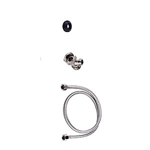 American Standard T-Adapter 7/8'', PIKETS Toilet Bowls Coupling Kit, Black Rubber Washer