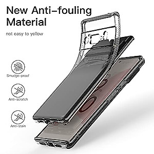 HAII Clear Case for Google Pixel 6, Slim Thin Flexible TPU Shock-Absorbing Soft Crystal Clear Lightweight Shockproof Protective Case Cover for Google Pixel 6 (Clear)