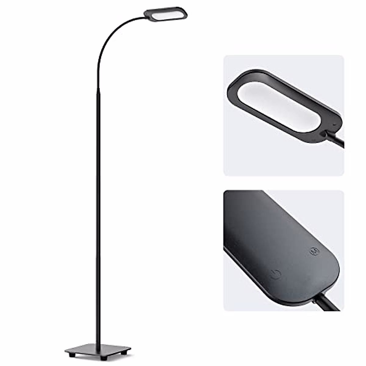 OYU LED Floor Lamp, Floor Lamp for Bedroom, Bright Floor Lamp 1800LM, Stepless Adjustable 2700-6500K, Reading Lamps Floor Standing, Standing Lamp with Touch Control, Led Floor Lamps for Living Room