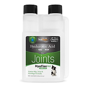 Hyalogic HyaFlex Pro-Complete Dog Joint Supplement, Canine Joint Support – Hyaluronic Acid Joint Supplement for Dogs –w/Glucosamine MSM Supplement 30-60 Day Supply, Cartilage & Coat Supplement
