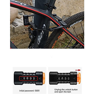 XIXIDIAN Folding Bike Lock - Hardened Steel Fold-Up Heavy Duty Bike Lock with Easy Mounting, Secure Lock and Anti-Scratch Coating - Bicycle Lock