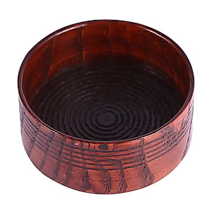 Shaving Mug And Brush Set,Wooden Shaving Soap Bowl Cup Mug Tool For Man Shaver Cleansing Foam Round