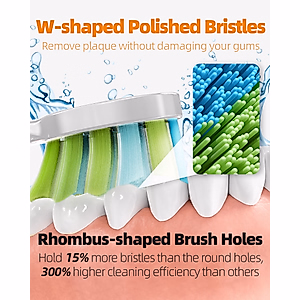 7AM2M Rechargeable Sonic Electric Toothbrush AM100 Pack