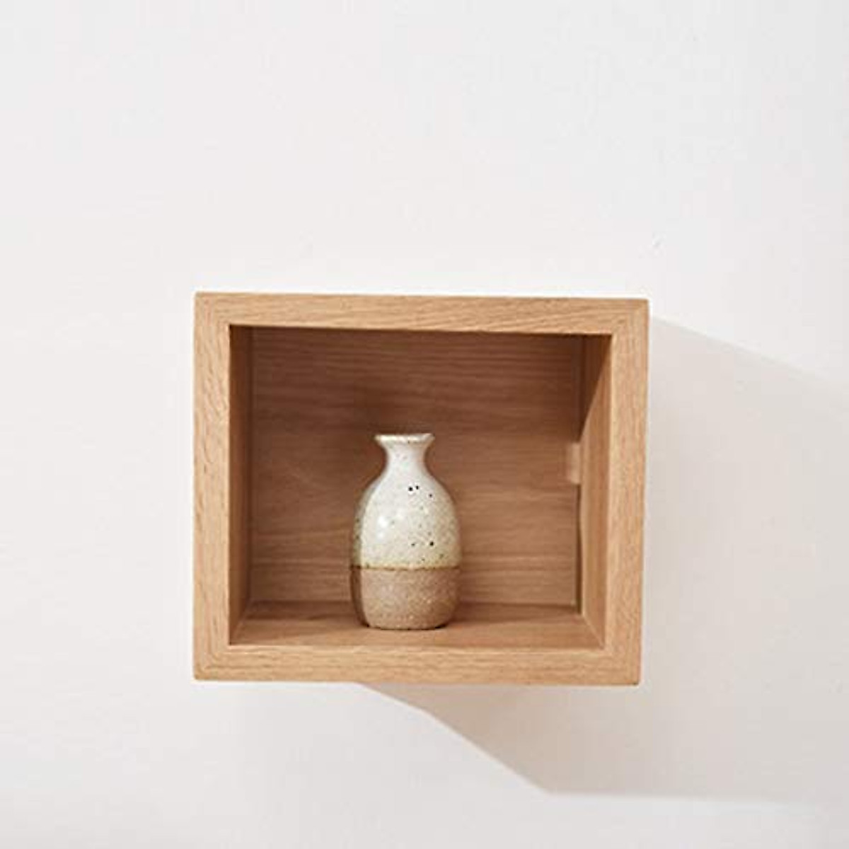 LLRYN Wooden Wall Shelf Floating Shelf for Lobby/Counter/Study/Living Room/Bathroom, Minimalist Style (Size : Single Style)