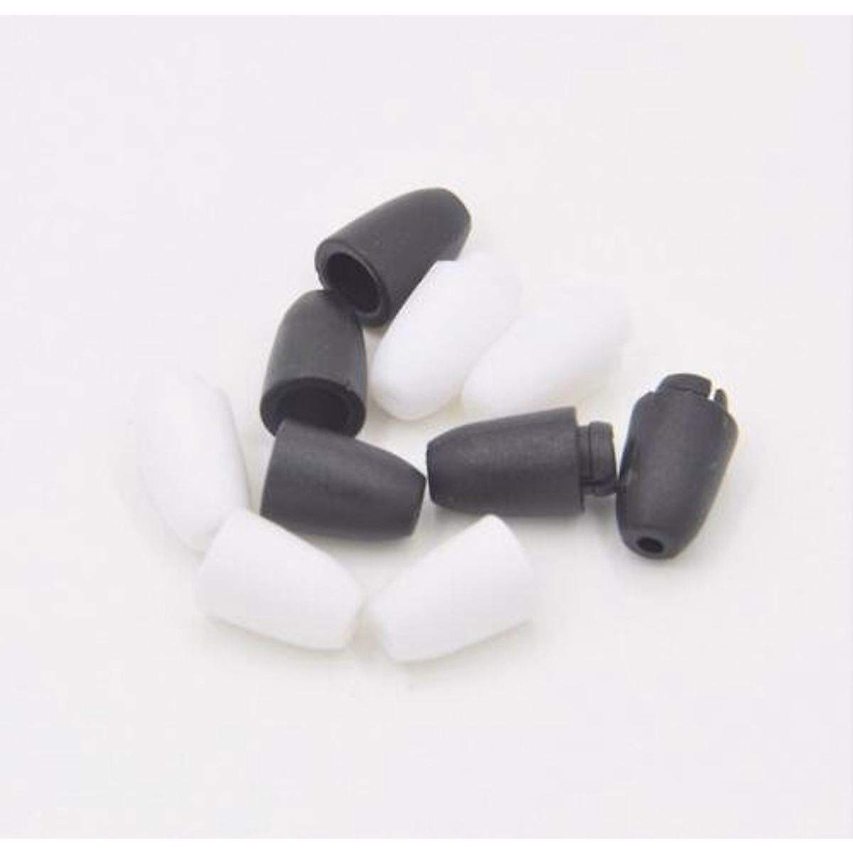 Sopeace 50pc Break Away Safety Clasp for Teething Necklaces and Bracelets Plastic Breakaway Clasps for Necklace (White)