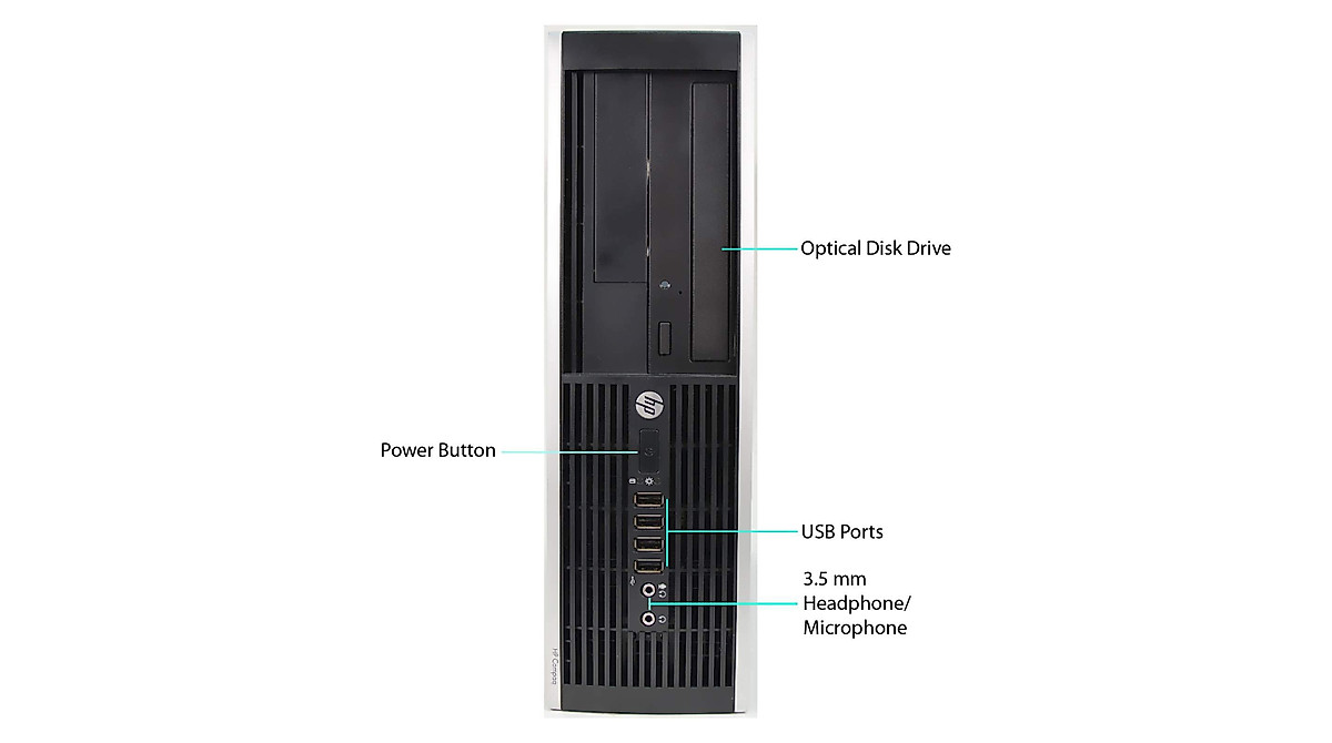 HP Elite Desktop PC: Fast Performance & Dual Monitor Setup