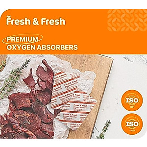 300 CC [100 Packets] Premium Oxygen Absorbers for Food Storage, Oxygen Scavengers Packets(1 Bag of 100 Packets) - ISO 9001 Certified Facility Manufactured Oxygen Absorbers