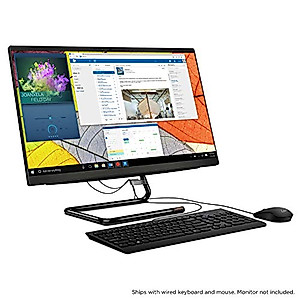 Lenovo IdeaCentre AIO 3, 24" All-in-One Computer, AMD Ryzen 3 4300U Mobile Processor, 8GB DDR4, 256GB SSD, DVD RW Drive, Windows 10