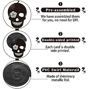 30 Pcs Death to My Twenties Birthday Decorations Rip to My 20s Birthday Hanging Decorations Death to My 20s Decorations Foil Swirls Black 30th Ceiling Hanging Swirl for Men Women 30th Birthday Party