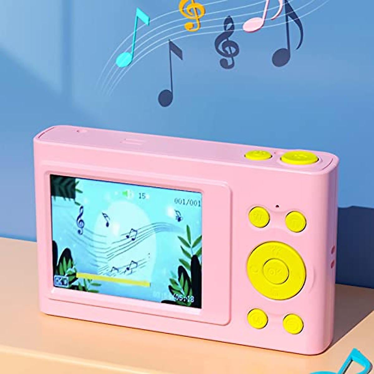 Kids Camera for Boys and Girls Digital Camera with Memory Card 16X Zoom Vlogging Camera 1080P Video Recorder with Multiple Unique Functions Great Birthday Electronic Toys for Children (Pink 16GB)