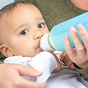 Dr. Brown’s Natural Flow® Anti-Colic Options+™ Narrow Glass Baby Bottles 8 oz/250 mL, with Level 1 Slow Flow Nipple, 2 Pack, 0m+