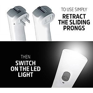 Energizer LED Rechargeable Plug-in Flashlights (6-Pack), Weatheready Emergency Flashlight for Hurricane Supplies and Survival Kits, Flash Light with Convenient Plug-in Design