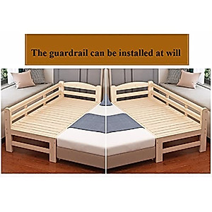 Bed Sleeper, Solid Wood Children Bed Frame, Wooden Bed Bedside Sleeper Suitable for Children and Teens, Easy to Assemble (Color : Style 2, Size : 180x70x40cm)