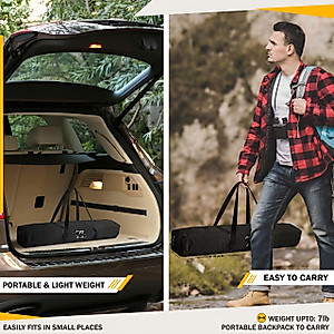 ZEAL'N LIFE 120 inch 4K HD 16:9 Projector Screen Polyester Material, Front/Rear Projection, Freestanding with Stand, Outdoor/Indoor Use, 160 Degree Viewing Angle