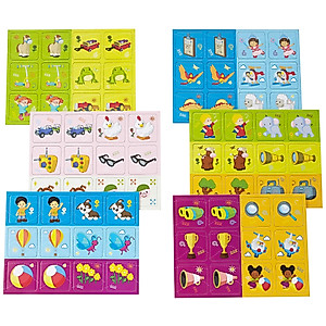 Mattel Games Fisher-Price Make-A-Match Card Game with Little People Theme, 56 Cards for 2 to 4 Players, Gift for Kids Ages 3 Years & Older