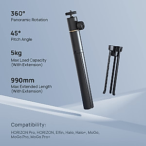 XGIMI Projector Stand, Portable Telescopic Floor Tripod Support Horizon /Horizon Pro/Elfin/Halo/MOGO PRO and Other Brand Projectors,360°Free Rotation