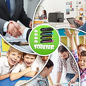 ToBeter Compatible TK5272 Toner Replacement for Kyocera TK-5272 TK-5272K TK-5272C TK-5272M TK-5272Y Toner Cartridge for ECOSYS M6230cidn M6235cidn M6630cidn P6230cdn Printers (BK/C/M/Y, 4 Pack)