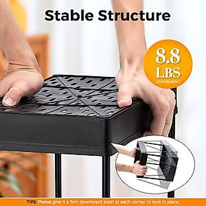 Under Sink Organizers and Storage, 2 Tier Under Sink Organizer with 8 Hooks, Under the Sink Organizer Kitchen, Cabinet Organizers and Storage for Bathroom Kitchen Cabinet Organizer (Black,2 Pack)