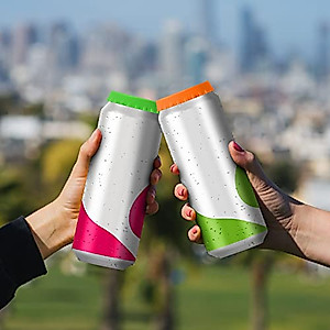 YGAOHF 8 Pack Silicone Soda Can Lids to Keep Carbonation - Reusable Soda Can Covers Lids, Keep Drinks Fresh, Fits Standard Soda/Beverage Cans (Assorted)