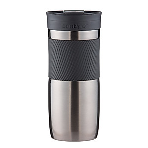 Contigo Snapseal Byron Vacuum-Insulated Stainless Steel Travel Mug, 16 Oz, Gunmetal