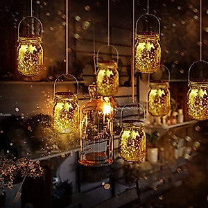 Suclain 6 Pack Mason Jars Painted Mason Jars Wide Decorative Jar Glass Decorative Jars for Home Table Centerpiece Decoration and Wedding Favor (Gold)