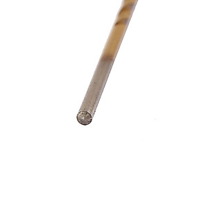 uxcell 44mm Long 1.6mm Cutting Dia Straight Shank Ti Coated HSS Twist Drill Bit 10pcs