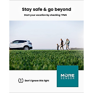 MORESENSOR Signature Series 315MHz TPMS Tire Pressure Sensor 4-Pack | Preprogrammed for Select 120+ American Brand Models | Replacement for 6F2Z-1A189-A 7L1Z-1A189-A | Snap-in | NX-S042-SN-4