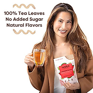 Waka Quality Instant Tea — No Sugar Added & Unsweetened Watermelon Flavored Green Tea Powder — 100% Tea Leaves — 4.5 oz Bulk Bag