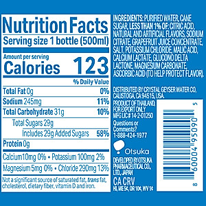 Pocari Sweat PET Bottles - The Water and Electrolytes that Your Body Needs, Japans Favorite Hydration Drink, Now in the USA, Clear, 500 ml, 12 Pack